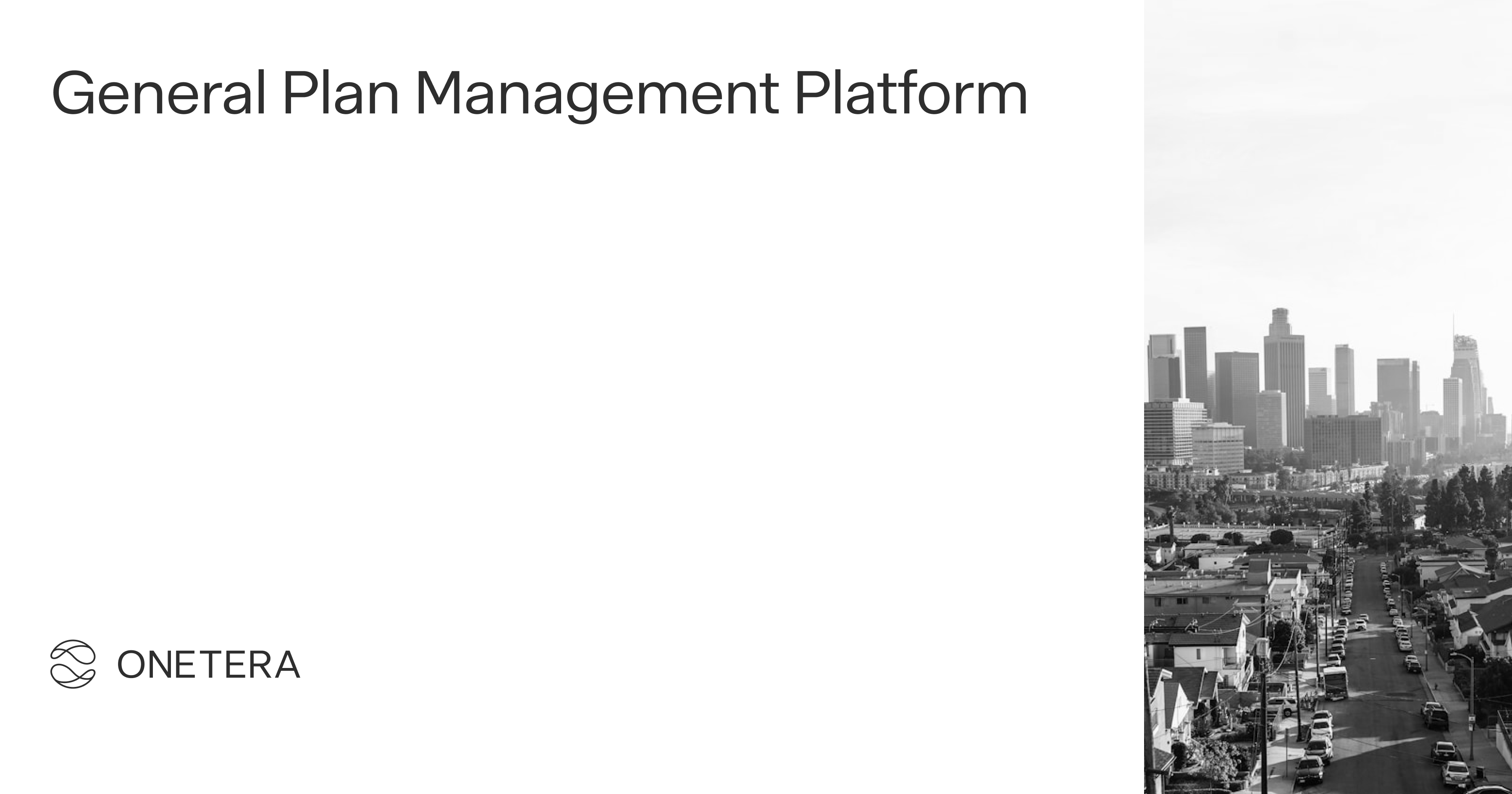 The General Plan and Housing Element Management Platform